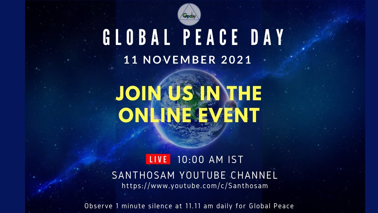 Global Peace Day 2021 - Online Event - YouTube