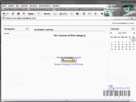 Бесплатная установка Moodle 2.0.х на сервер - YouTube