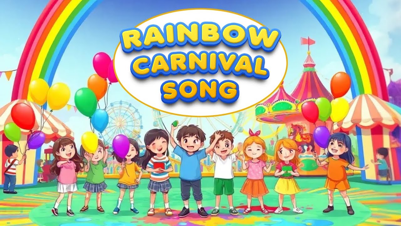 Rainbow Carnival Song | A Colorful Adventure for Kids | Colors Learning ...