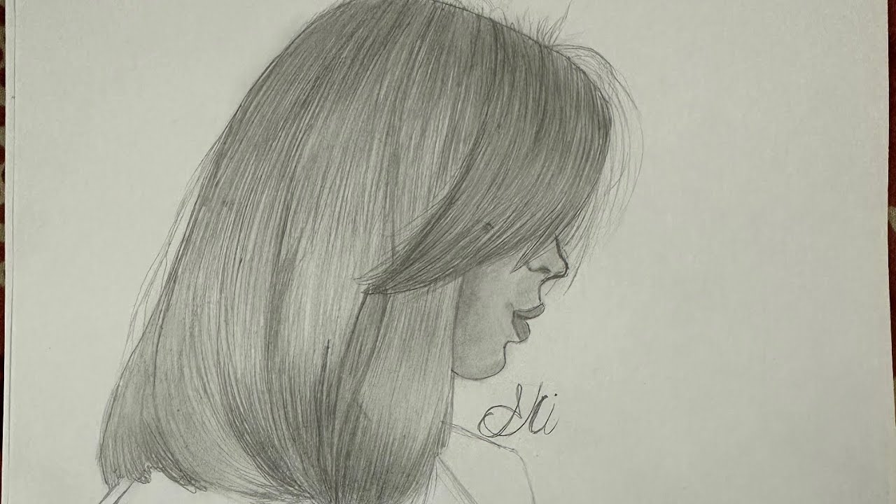 How To Draw Hair | How To Draw Girl Short Hair# ...