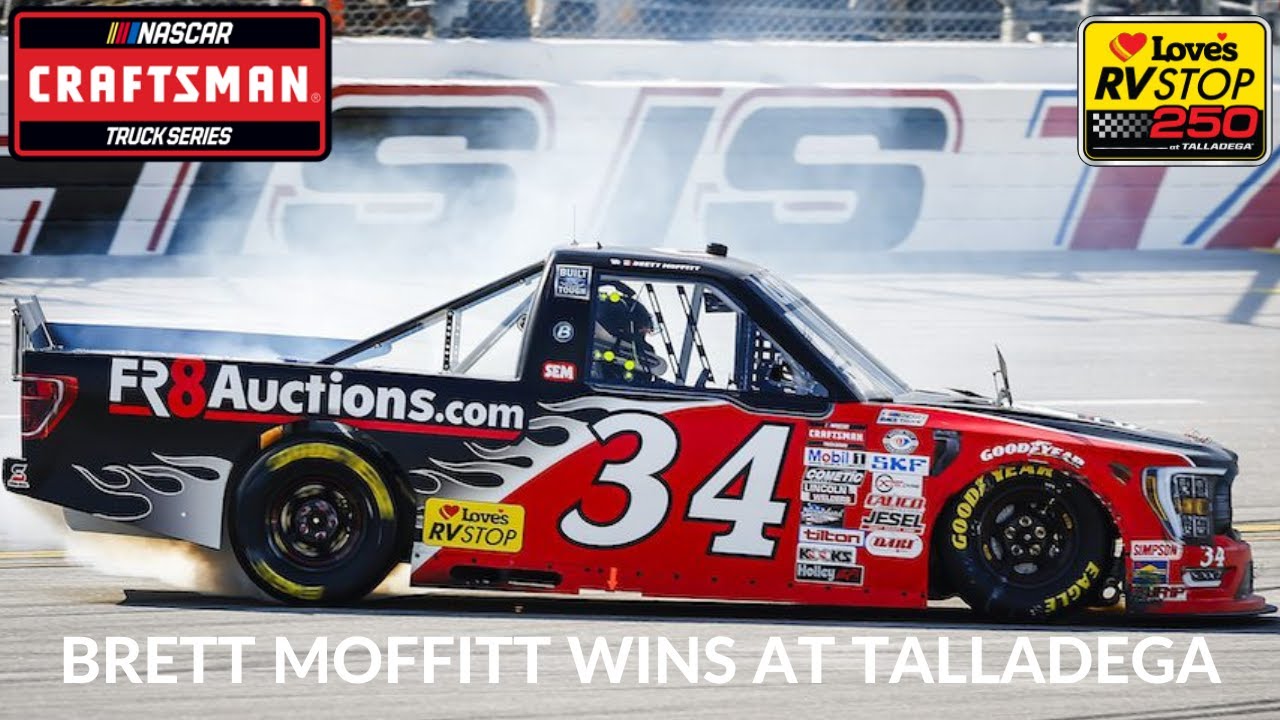 Brett Moffitt Wins At Talladega - YouTube