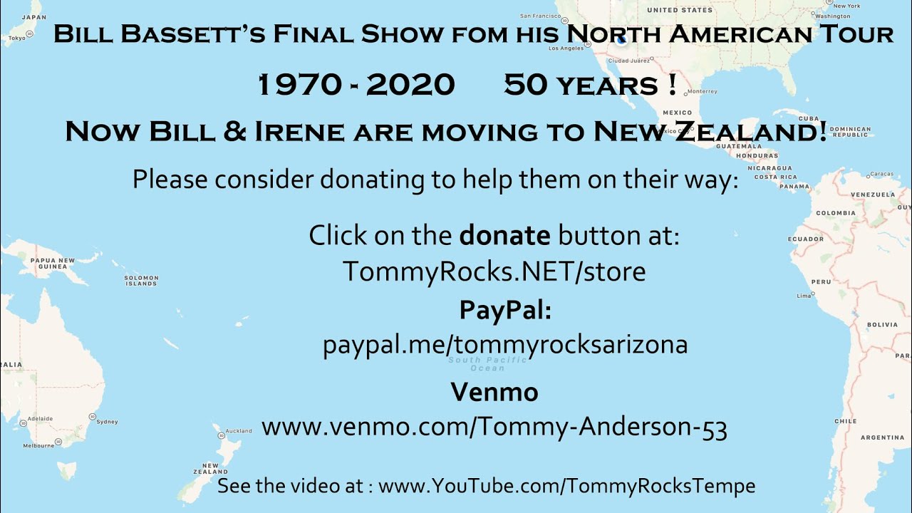 Bill Bassett’s Final ShowFor his North American Tour with Tommy Rocks ...
