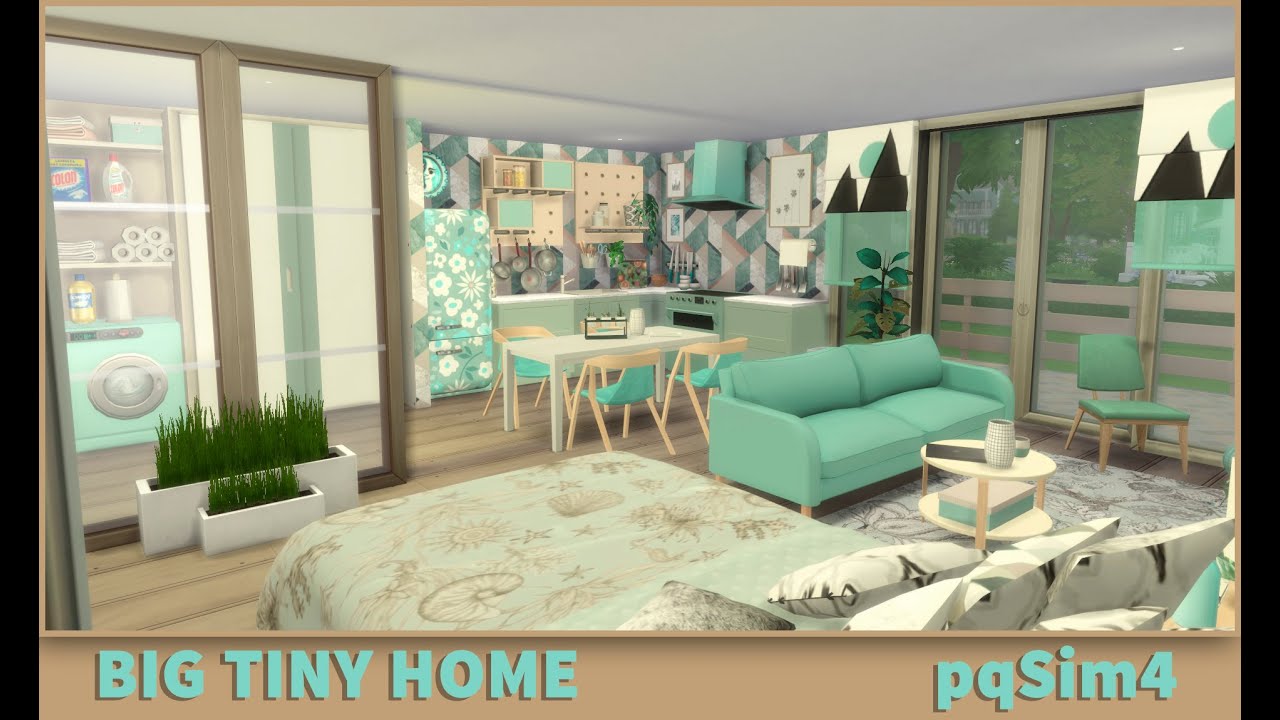 The Sims 4 Speed Build Tiny Big Home - YouTube