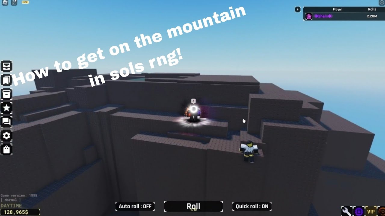 How to get on the mountain in sols rng easily! - YouTube