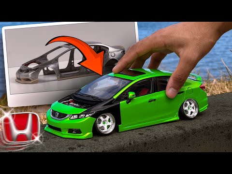Yarım Kaput, İki Kat Stil | Honda Civic FB7 Diecast Modifiye Yapımı!