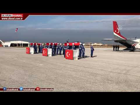 Hakkari'deki patlamada şehit olan askerler memleketlerine uğurlandı