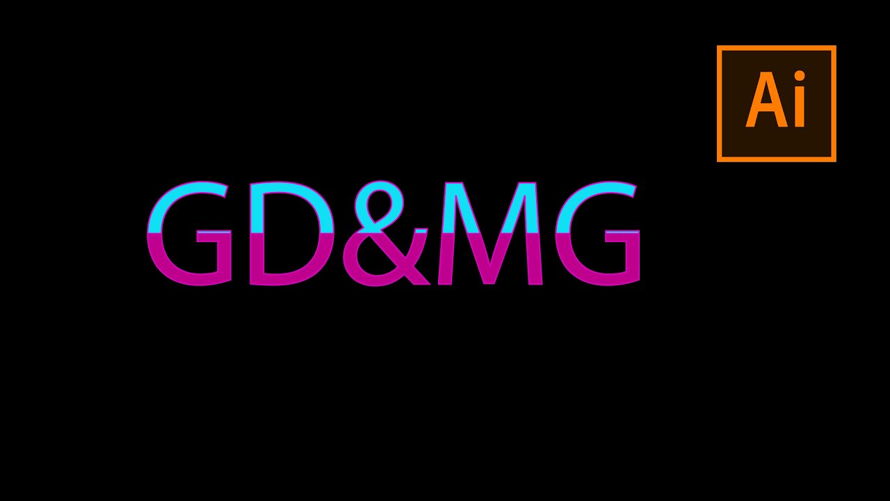 How to create two toned text | simple \ easy tutorial | Adobe ...