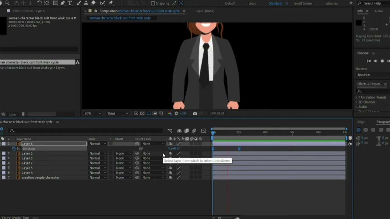 Front walk cycle animation tutorial in after effects no plug in#AFTER EFFECTS TUTORIAL - YouTube