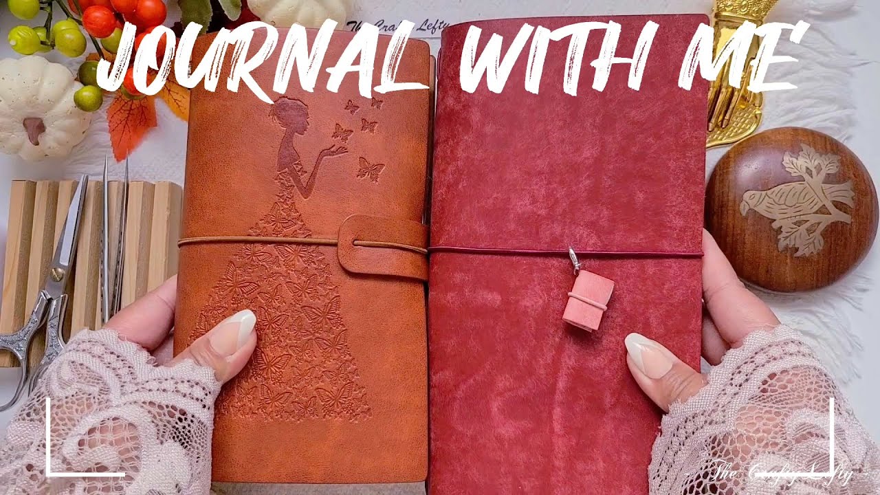 ASMR Vintage Journaling | Flipthrough & Starting a New Journal - YouTube