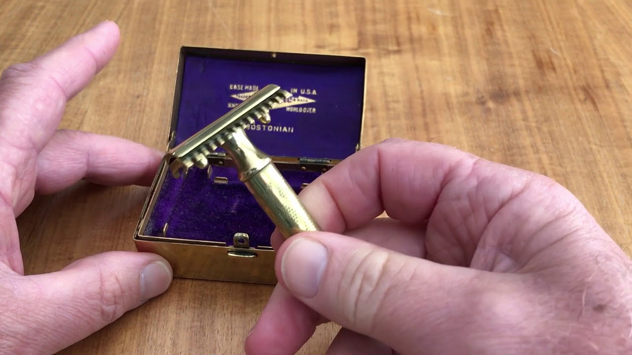 Fasan Slant Razor - Gillette Bostonian - and amystery razor - YouTube