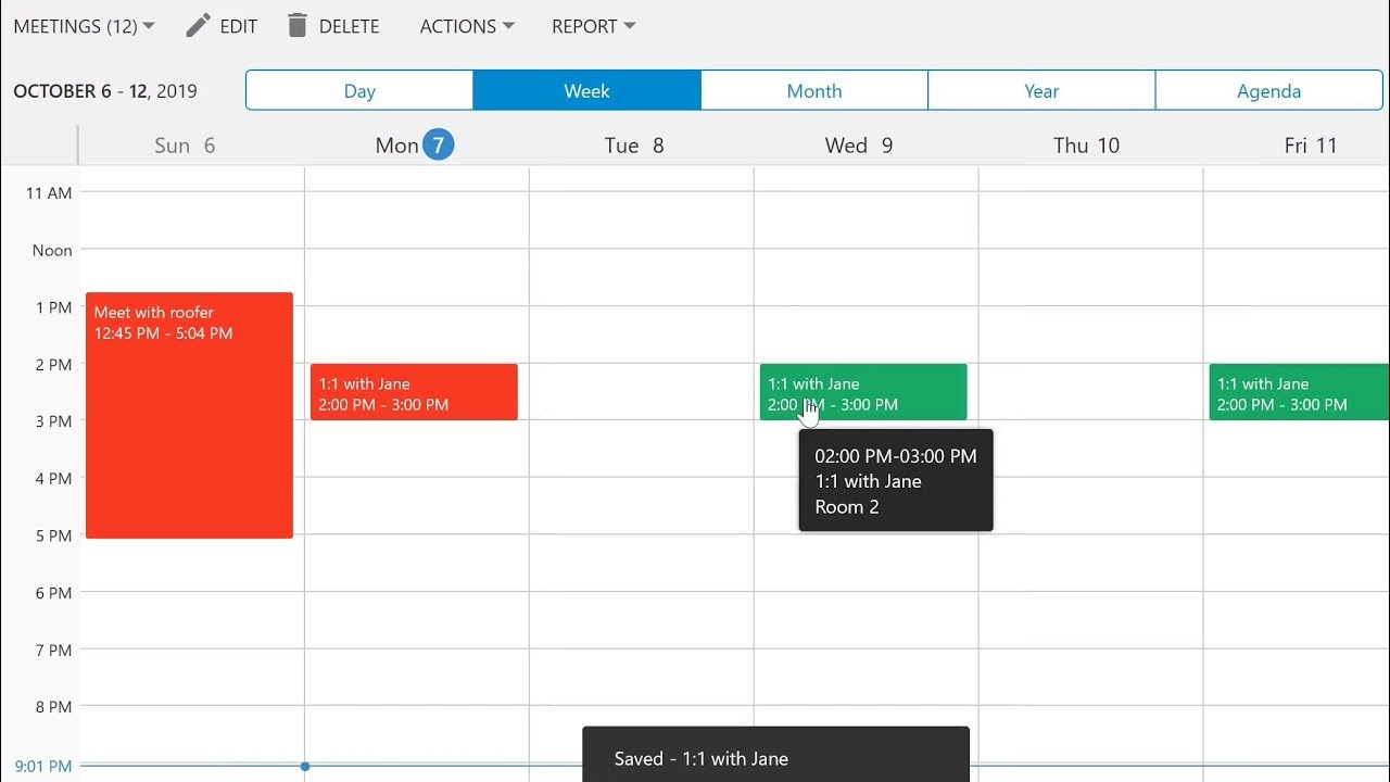 Scheduling Events In Calendar View - YouTube