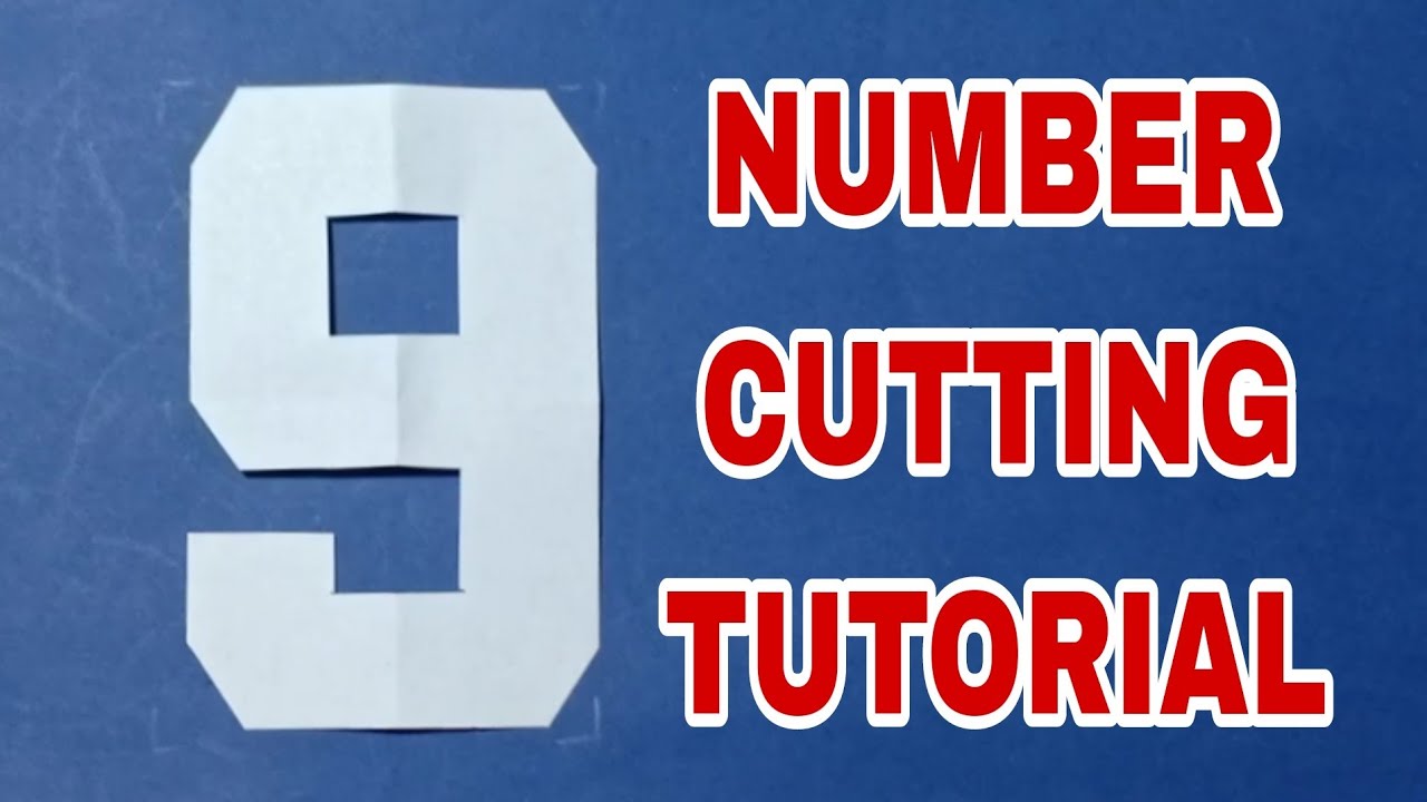 Number cutting tutorial (9) #tutorial - YouTube