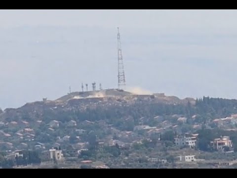 Lebanese resistance bombards Israel's Metula military base - YouTube