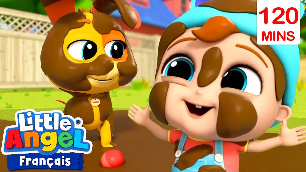 Jouons Dans La Boue | Comptines avec Bébé Louis | Little Angel Français ...