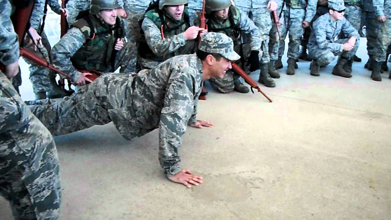 Air Force OTS push ups part 2 - YouTube