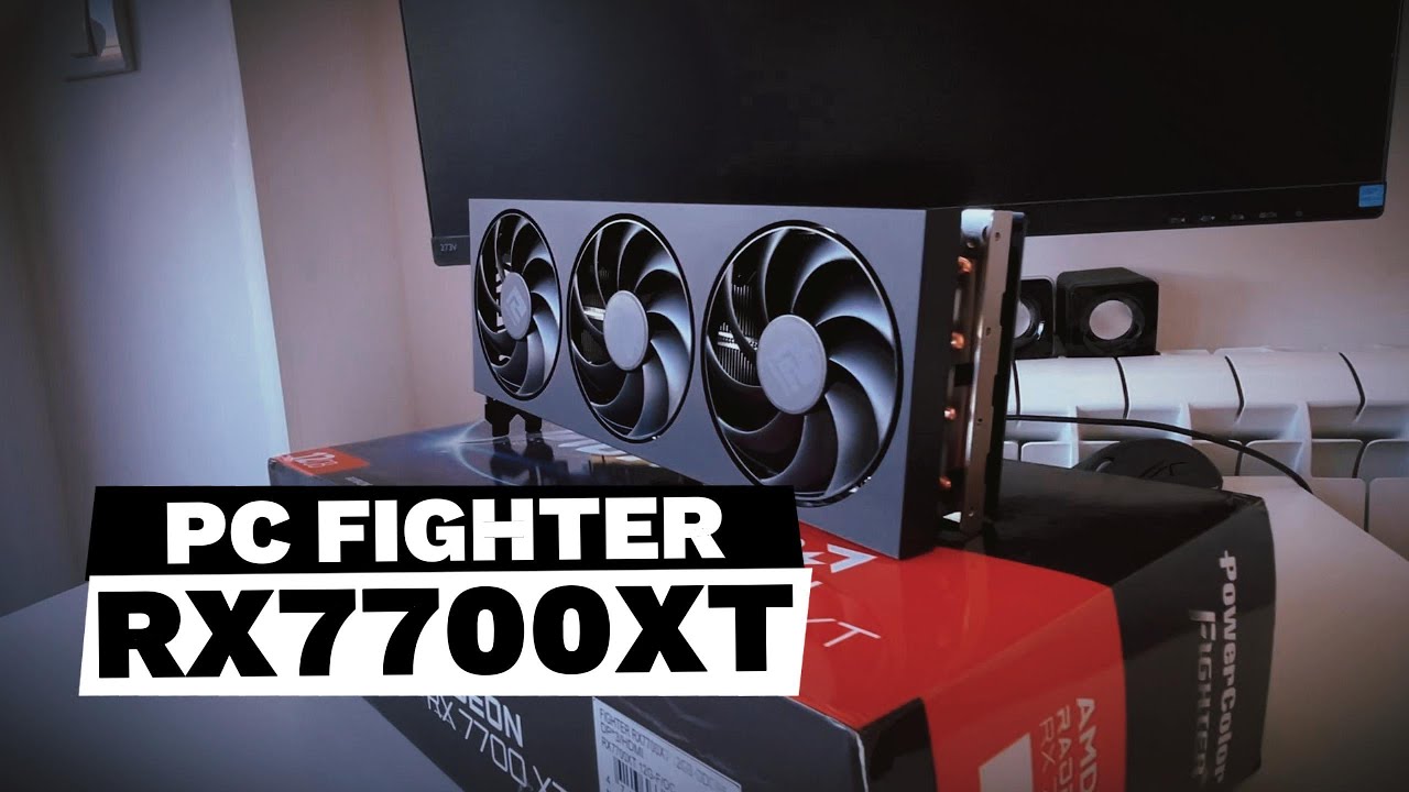 Just unboxing | PowerColor AMD Radeon RX 7700 XT Fighter feat. AI - YouTube