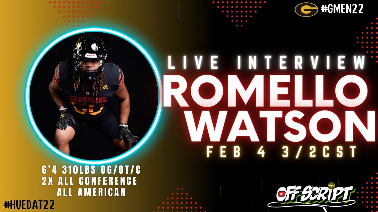 ROMELLO WATSON "GRAMBLING COMMIT" | LIVE INTERVIEW - YouTube