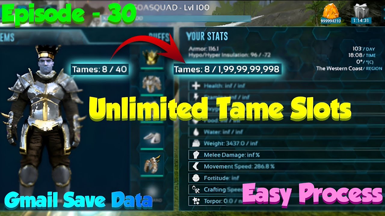 Ark mobile: How to Hack Unlimited Tame Slots 🔥 | Unlimited Taming ...