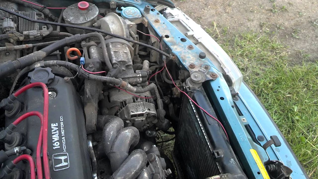 Accord f22a4 dsm turbo first start - YouTube