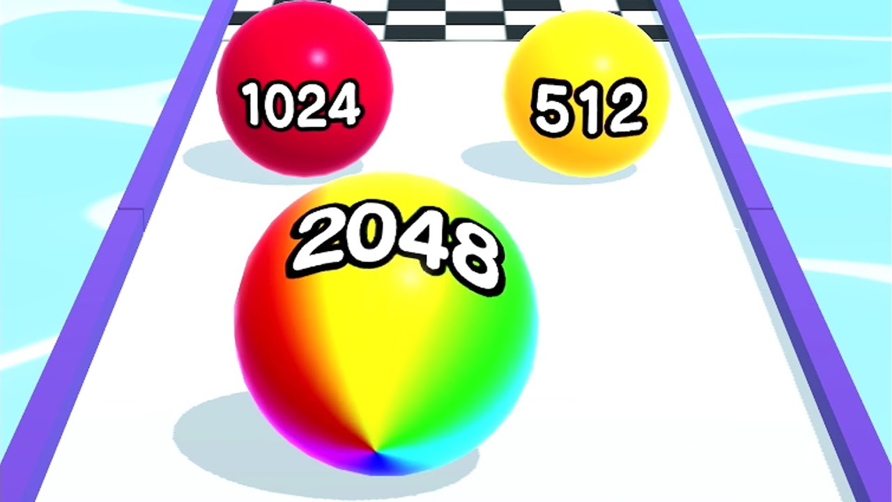 Ball Run 2048 - All Levels Gameplay Android, iOS ( Levels 160 ) - YouTube