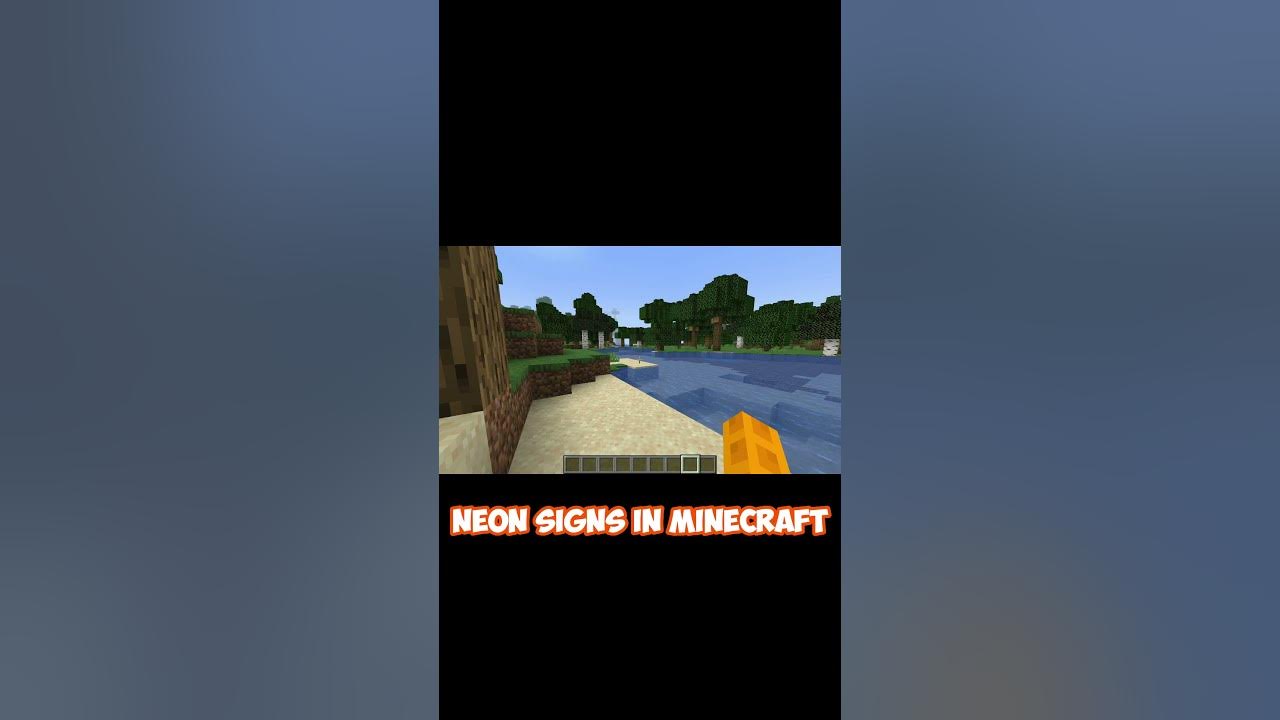 Minecraft NEON Signs?? #Shorts - YouTube