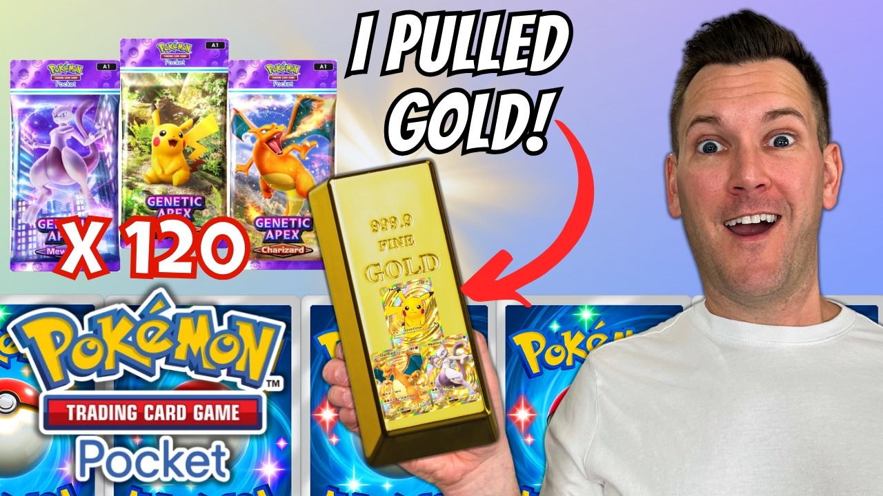 I Opened 120 Packs! Enough to Pull Gold Pokémon? - Pokemon Pocket TCG ...