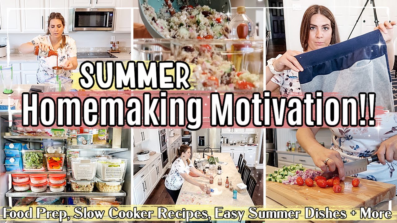 SUMMER HOMEMAKING MOTIVATION & CLEAN WITH ME 2023 :: Summer Routine ...