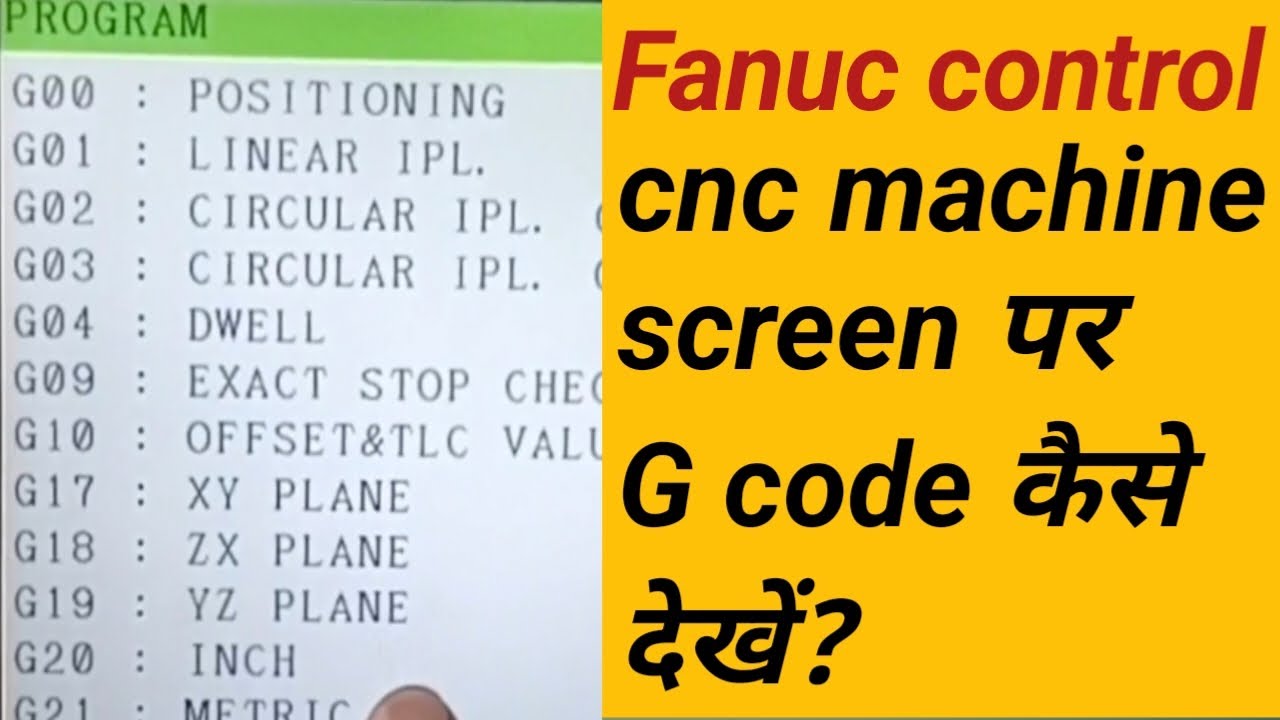 Fanuc Cnc Machine G Code Vmc Technical Fanuc Control G Code Fanuc Cnc Machine G Code Vmc Technical Fanuc Control G Code