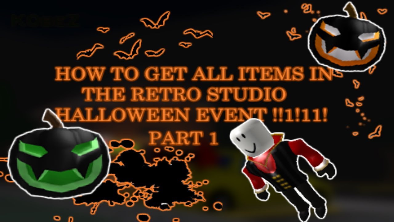 How To Get ALL ITEMS In The Retro Studio Halloween EVENT!! | Retro ...