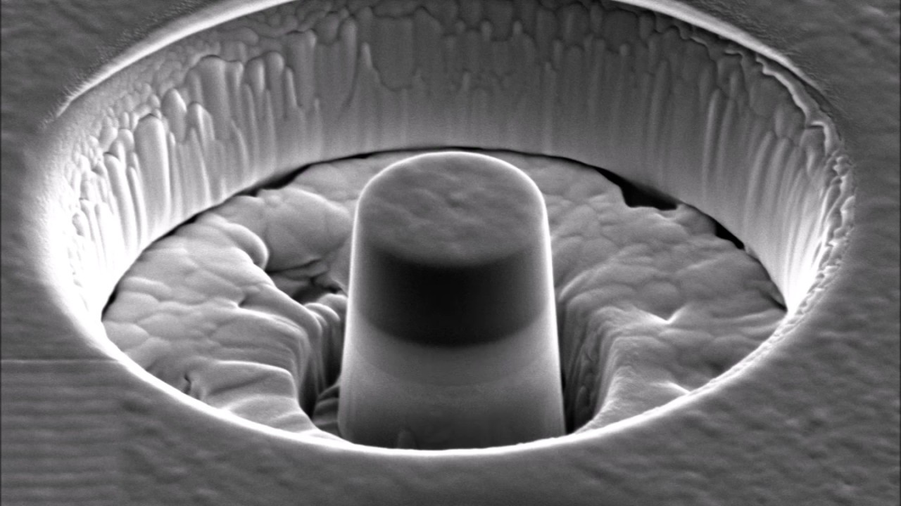 Diamond Like Carbon (DLC) thin film - Micro-pillar sample prepared by ...