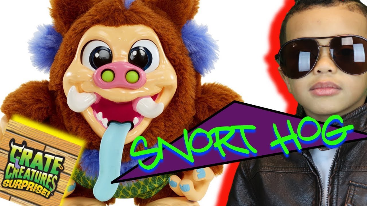 Crate Creatures Surprise Snort Hog Toy Review and Play | LEM5 - YouTube