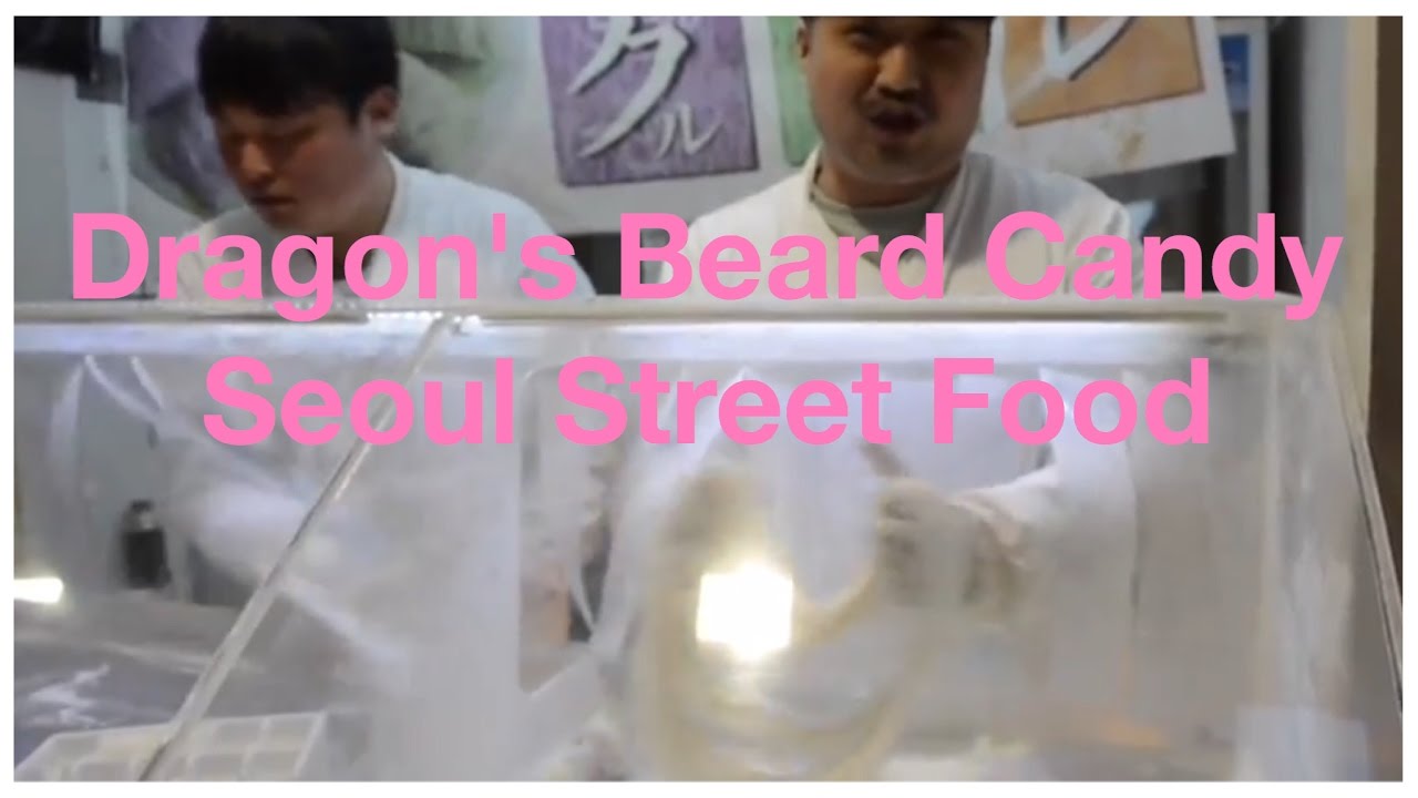 Dragon's Beard Candy Seoul Street Food | Amelia Basia - YouTube