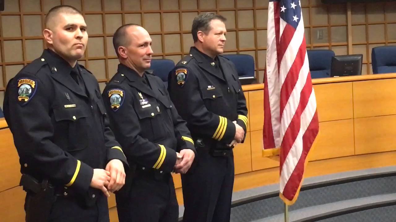 Three Merced officers move up in the ranks - YouTube