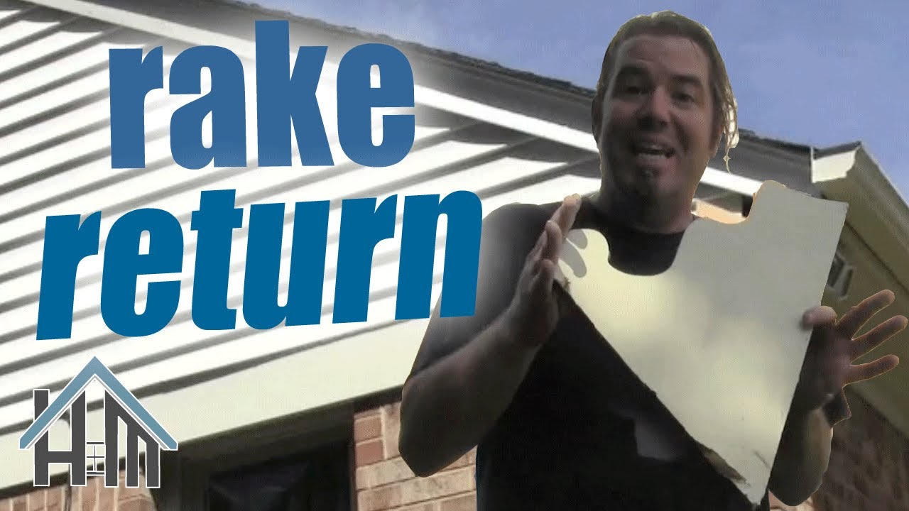 how to replace rotted wood rake and return. Easy! Home Mender. - YouTube