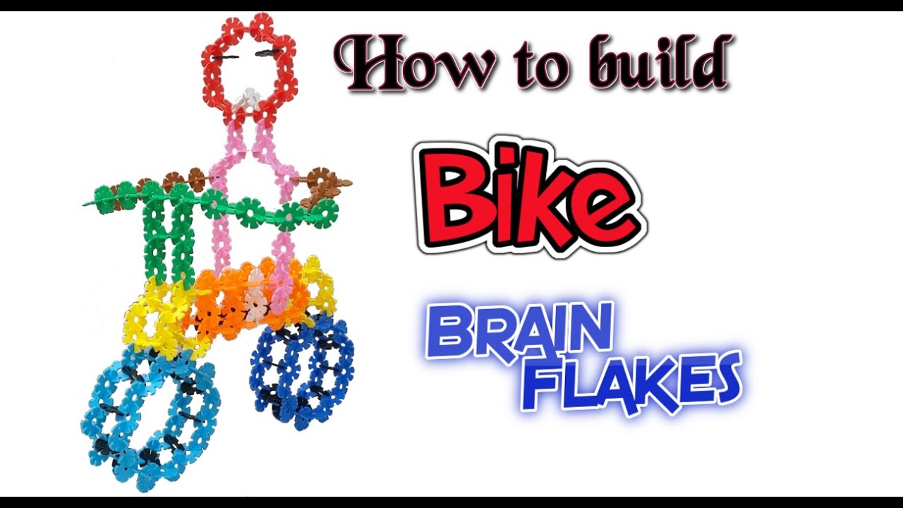 How to build Bike using brain flakes toy | Kids creative ideas at home ...