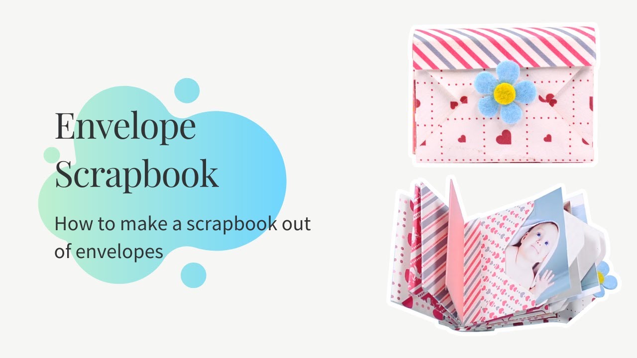 How to make a scrapbook out of envelopes - Envelope Scrapbook - YouTube