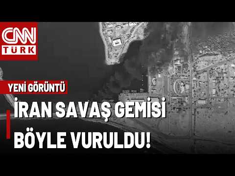 🚨YENİ GÖRÜNTÜ | ABD, İran Savaş Gemisini Böyle Vurdu!