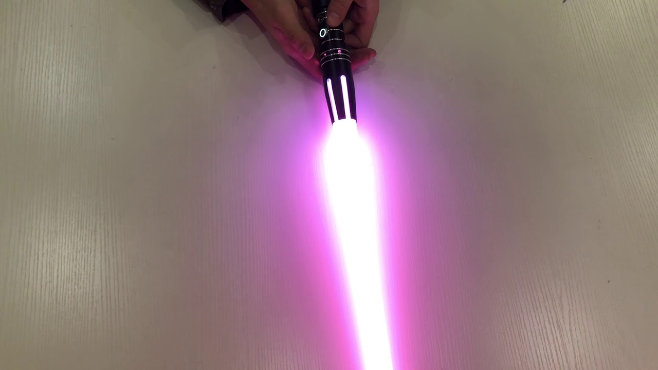 Kybers UPSTONE standard series lightsaber function show. - YouTube