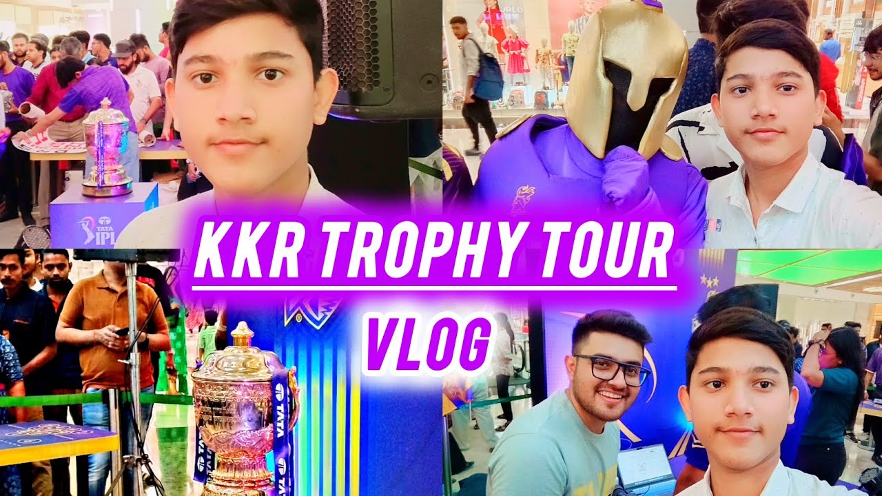 Faizan With IPL Trophy 🏆 | @kolkataknightriders Trophy Tour At South ...