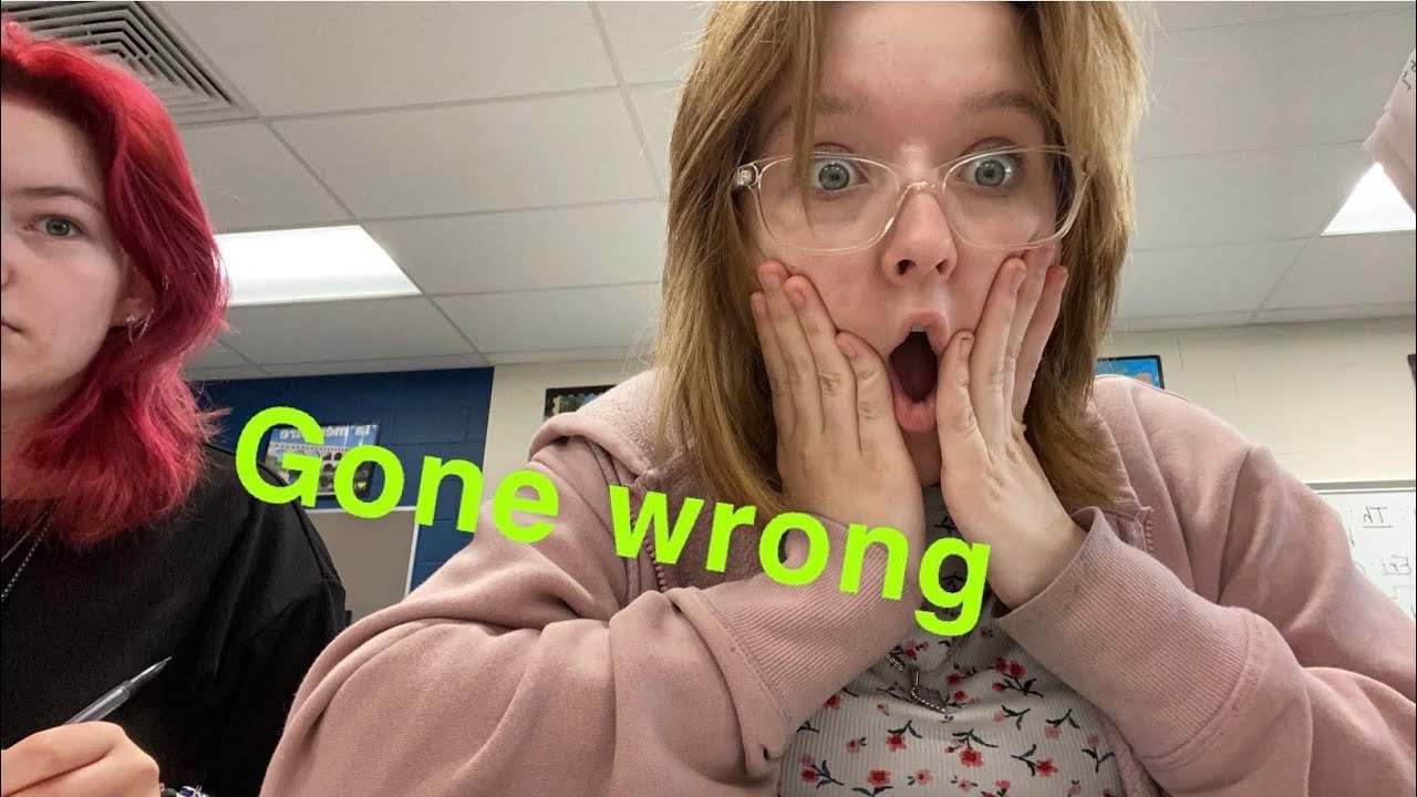 Editing a vid from art class 😱 (GONE WRONG) - YouTube