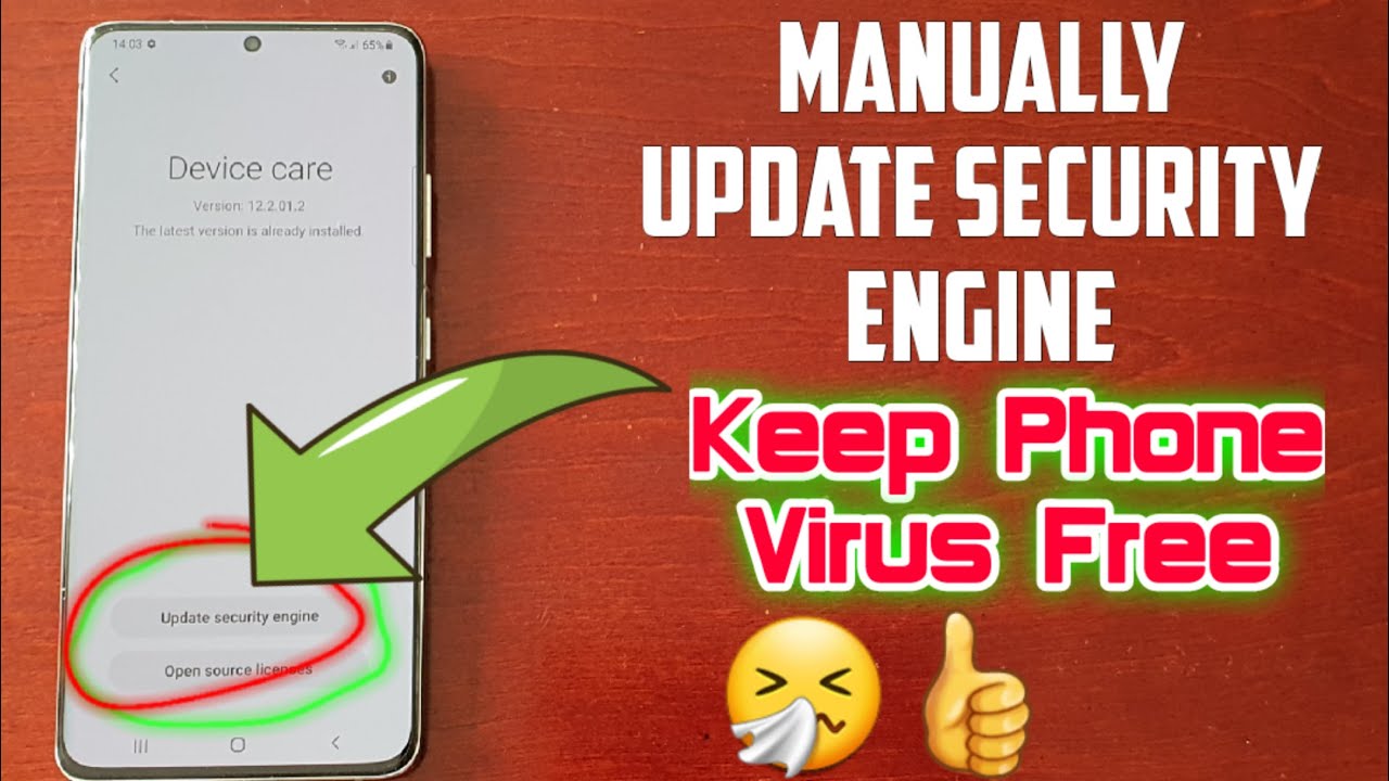Samsung Galaxy S21 Ultra How to Manually Update Security Engine protect ...