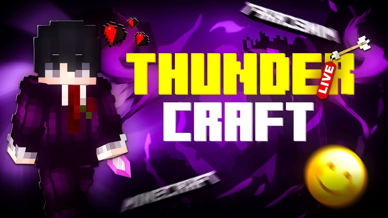🔴ThunderCraft Live | MINECRAFT LIVE 24/7 PUBLIC SMP #minecraft #live 🎉HINDI (Day30) - YouTube