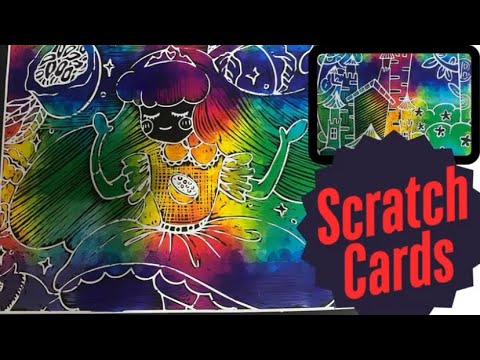 Beautiful scratch cards #diy #art #youtubevideo #viralvideo # ...