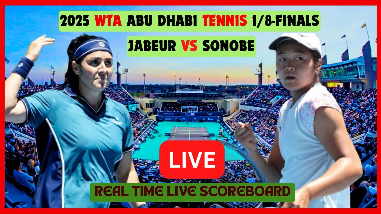 Ons Jabeur vs Wakana Sonobe LIVE Score UPDATE Women's Tennis 2025 WTA ...