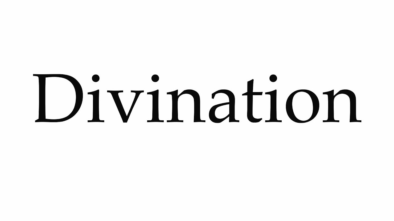 How to Pronounce Divination - YouTube