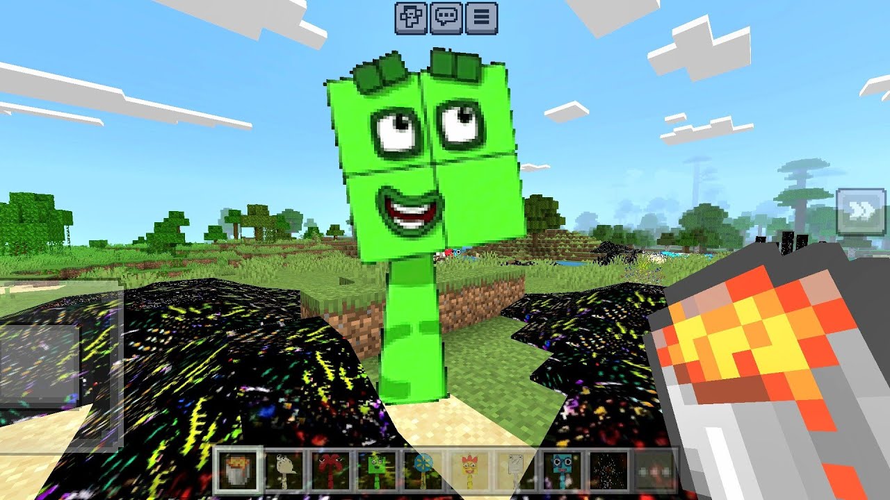 pibby Glitch Sprunki OC from Numberblocks Minecraft PE - YouTube