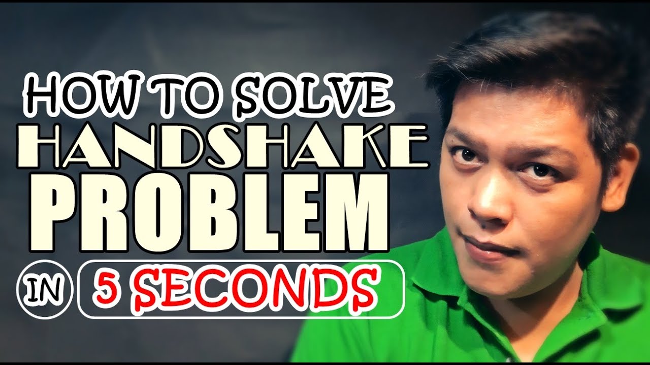 How to Solve Hand Shake Problem|Math Tagalog - YouTube