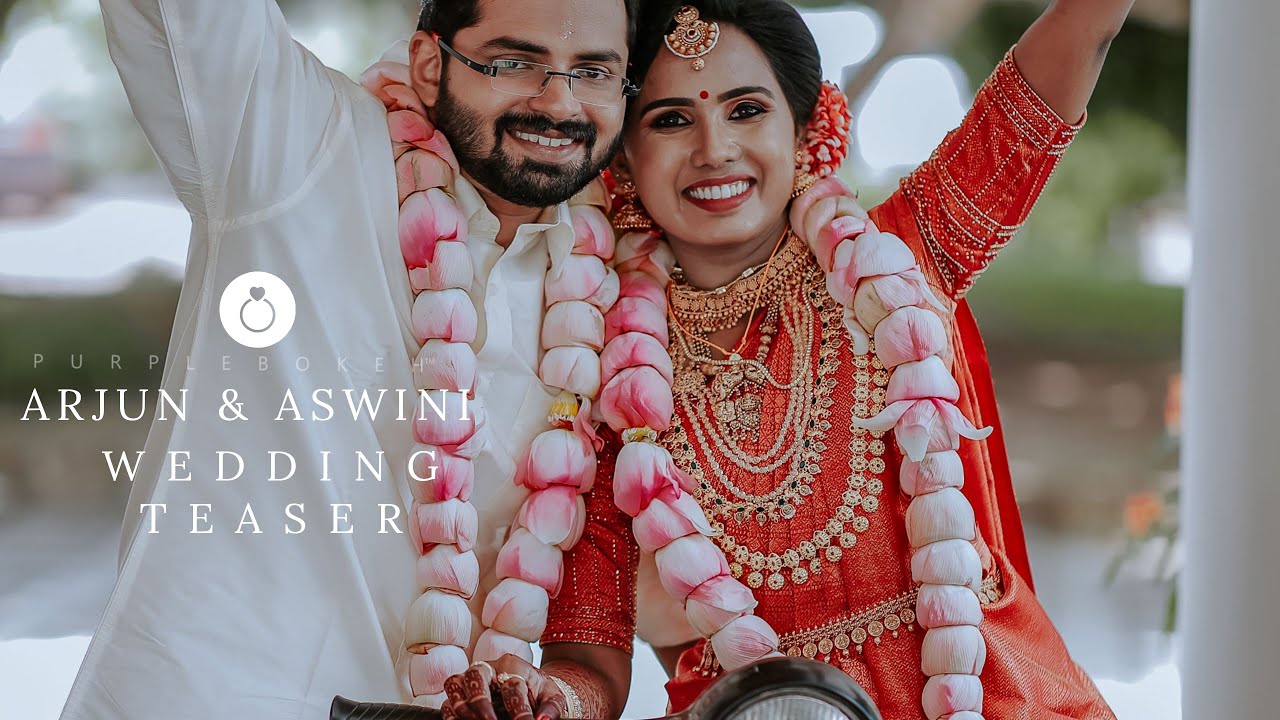 Arjun + Aswini || Traditional Hindu Wedding || Teaser || Kerala Wedding ...