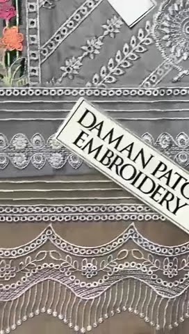 Lawn Heavy Embroidery with Boring work Avaialble at Wholesale prices# ...
