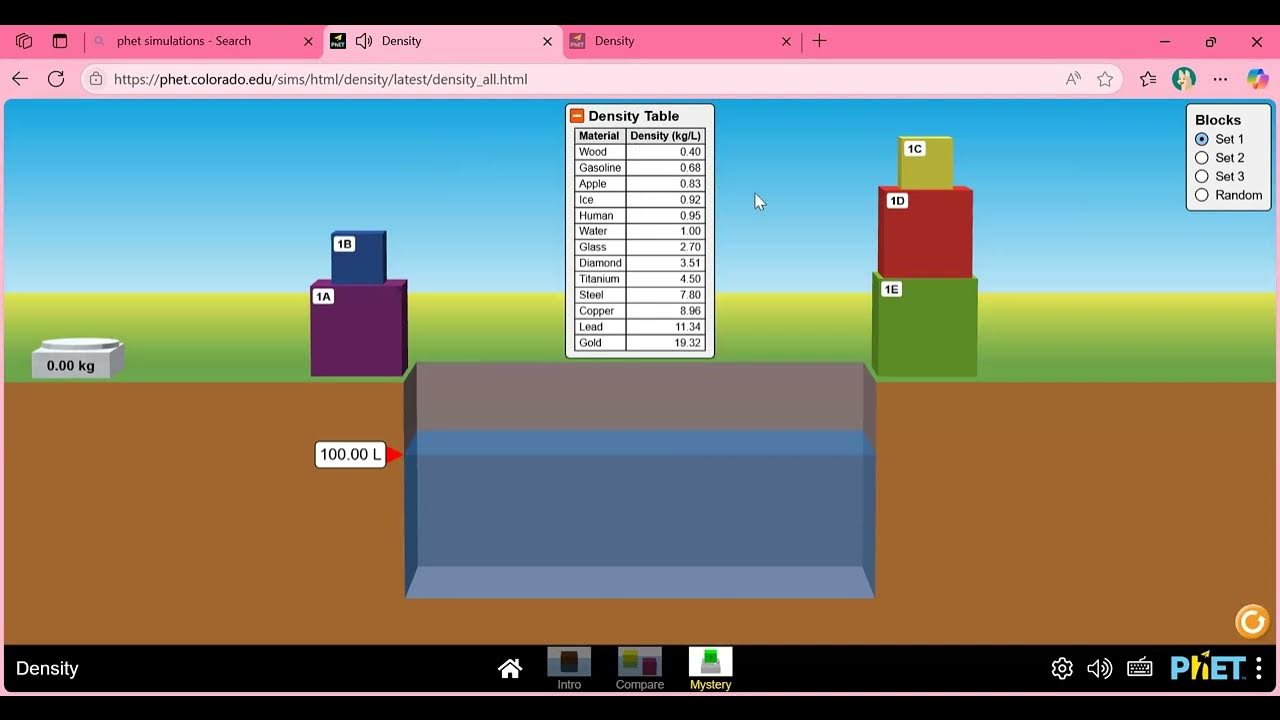 Penggunaan Phet simulations pada hukum archimedes (density) - YouTube